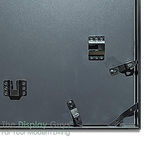 TheDisplayGuys - Contemporary Aluminum Picture Frame - Tempered Glass - 16 X 20 matted to 11 X 14 - Silver - Wall Hanging