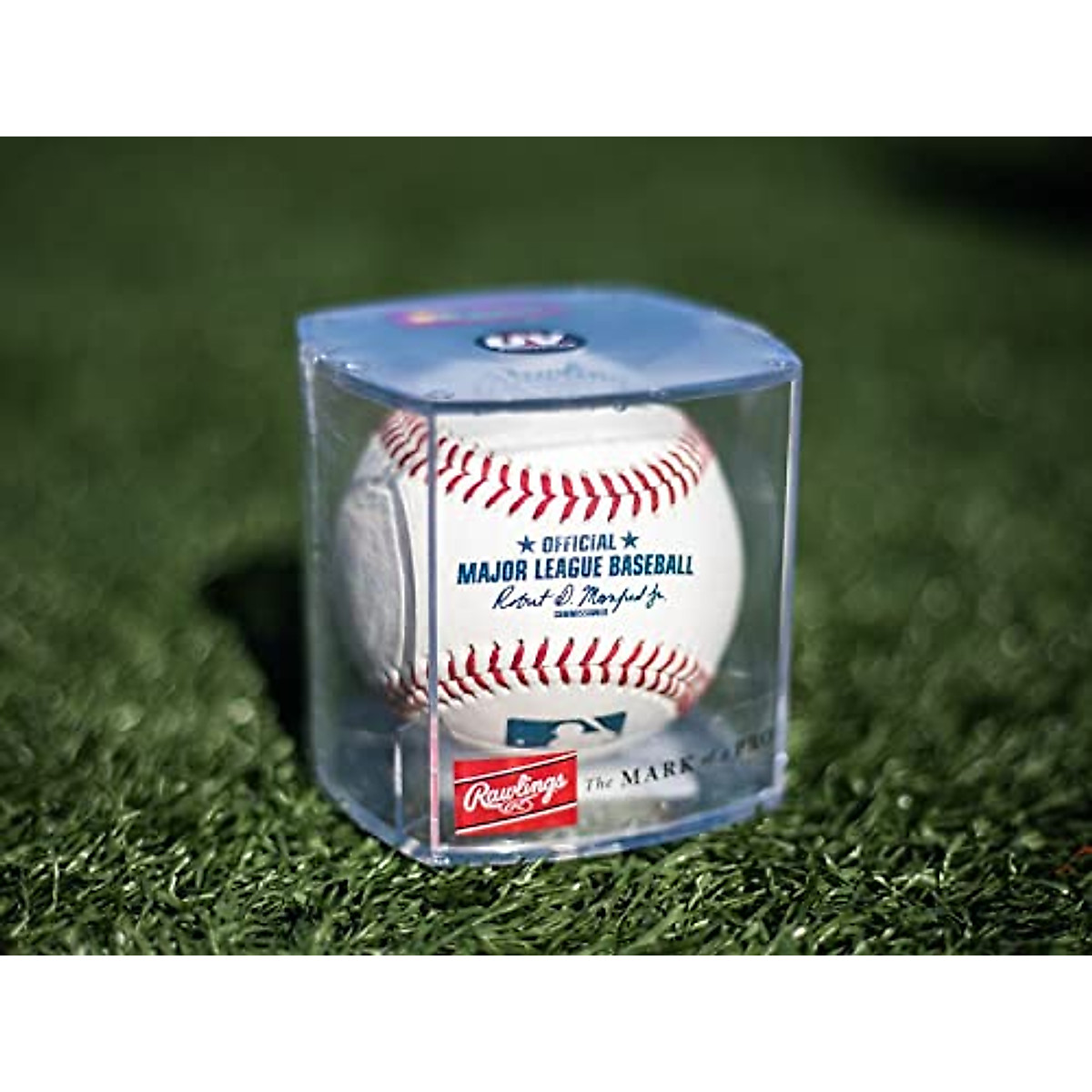Rawlings | Official 2023 Major League Baseball | Display Case Included | MLB | ROMLB-R, White/Red/Navy