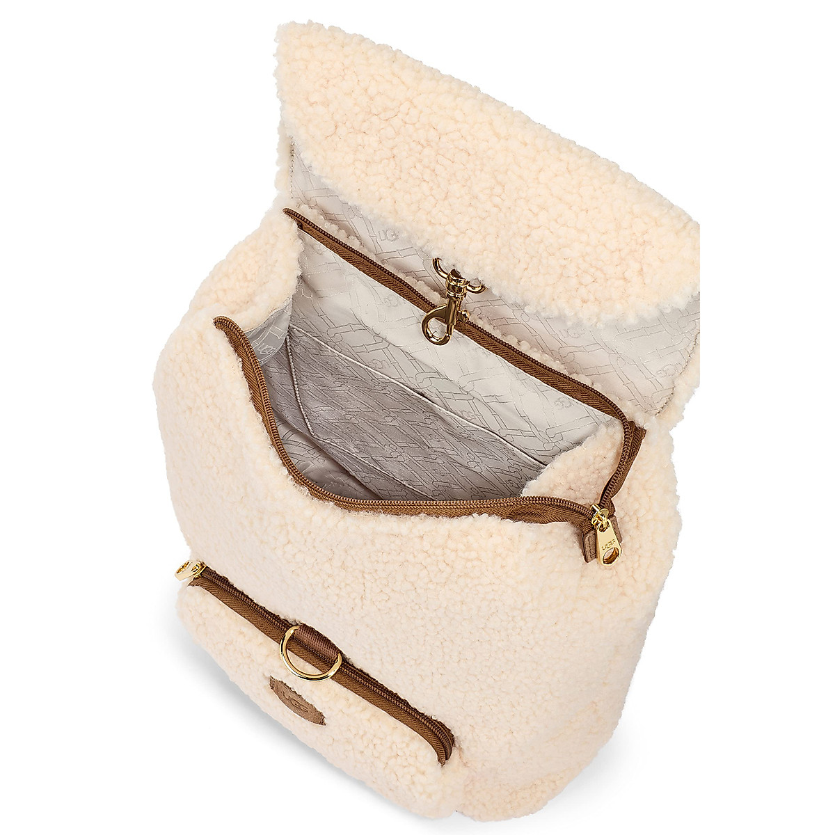 UGG womens Inara Sherpa Backpack, Natural, One Size US