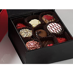 Purple Q Crafts SMALL Black Hard Gift Box With Magnetic Closure Lid 4" x 4" x 1.6" Square Favor Boxes With black Glossy Finish (Black 10 Boxes)