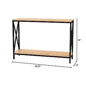 Premium Home Farmhouse Console Table – Sofa Table, Behind Couch Table, Entry way Table Decor, Rustic Wood Console Table, Foyer tables for entryway, Modern Decorative Wood Furniture Narrow Long Hallway