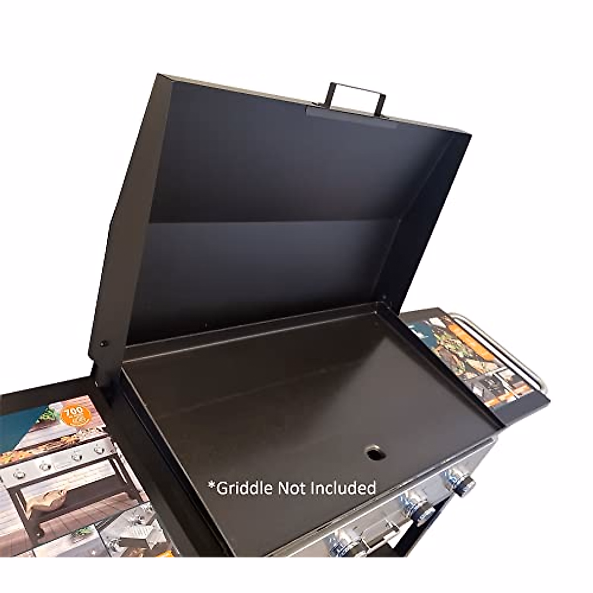 Backyard Life Gear Hinged Lid for 4-Burner Member's Mark Griddle from Sam's Club - Black NOT Included, Fits 36 inch 4-Burner Member's Mark Griddle (36HC-BL)