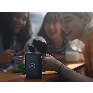 Fujifilm Instax Mini Link 2 Smartphone Printer Soft Pink + Fuji Film Value Pack (20 Sheets)+ Shutter Accessories Bundle, Incl. Protective Case, 20 Sticker Frames, USB Cable