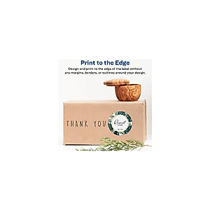 Avery Glossy White Labels with Sure Feed Technology, 3" Round Labels, Print to The Edge, Laser/Inkjet, 60 Labels (22891)