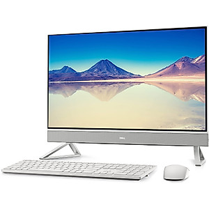 Dell Inspiron 7000 All-in-One Desktop, 27" FHD Touchscreen, 12th Gen Intel Core i7-1255U, GeForce MX550, 16GB RAM, 512GB SSD, Webcam, HDMI, RJ-45, Wireless Keyboard&Mouse, WiFi 6, Win 11 Home, White