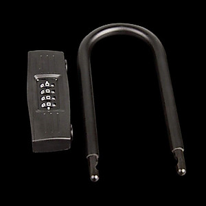 MGUOTP U-Locks Bicycles U Lock Heavy Duty 4-Digit Resettable Bicycle U-Lock Security Anti-Theft PVC Coated Hardened Steel Bike Lock for Bicycle, Red (Color : Black)