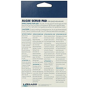 Lifegard Aquatics 4-Inch by 6-Inch Blue Algae Pad,Black