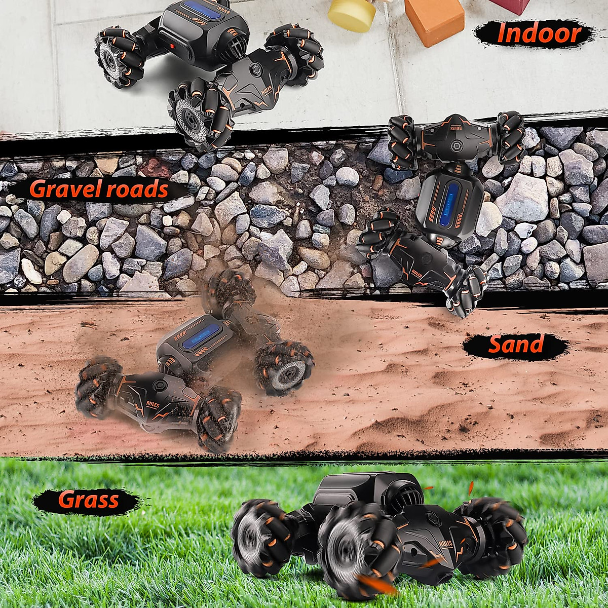 FUUY RC Drift Car Hot Wheels Smart Hand Controll RC Car Double-Sided Driving RC Drift Trunk Twist Remote Control Car for Teen Boys Idea