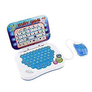 Xiaojikuaipao Bilingual Early Educational Learning Machine Kids Laptop Toys Baby Kids Tablet Electronic Learning Toys