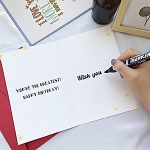 Bemoor Birthday Card for Father, Fathers Day Card, Happy Birthday Card for Dad from Son Daughter, Of All the Dads In The World, You're The Greatest