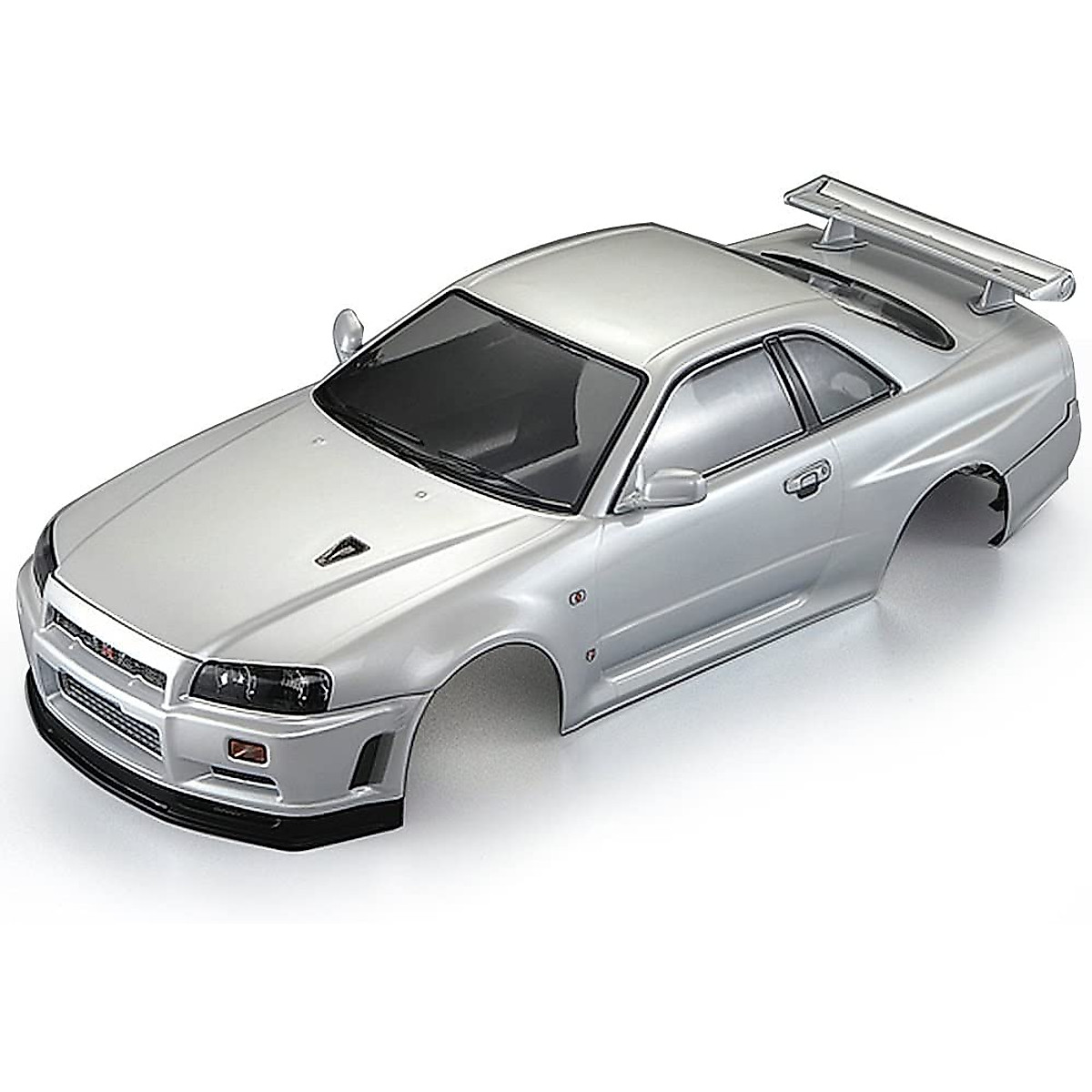 Goolsky Killerbody 48646 Skyline (R34) Finished Body Shell Frame for 1/10 Electric Touring RC Racing Car DIY (White)