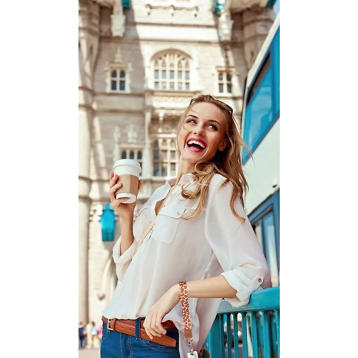 DIKHV® - Wrist Lanyards - Cool Key Chain Holder Keychain with Wristlet Strap Lanyard (R)