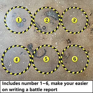 Jucoci Objective Point Markers 6PCS Set Objective Marker Compatible with WH40k Wargame (Miniature Not Included)