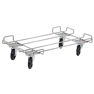 FSE Quantum M2036BD Dolly Base, 36"W x 20"D, 800 lb. Capacity, Includes: (4) 5" Swivel casters, Chrome Plated Finish