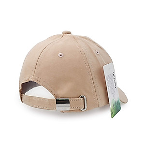 UltraKey Suede Baseball Cap, Unisex Faux Suede Leather Classic Adjustable Plain Hat Baseball Cap(Khaki)