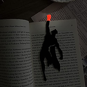 Creative Glow in The Dark Luminous Bookmark Fun Book Mark Party Favors for Kids Boys Girl Teens(Superhuman))