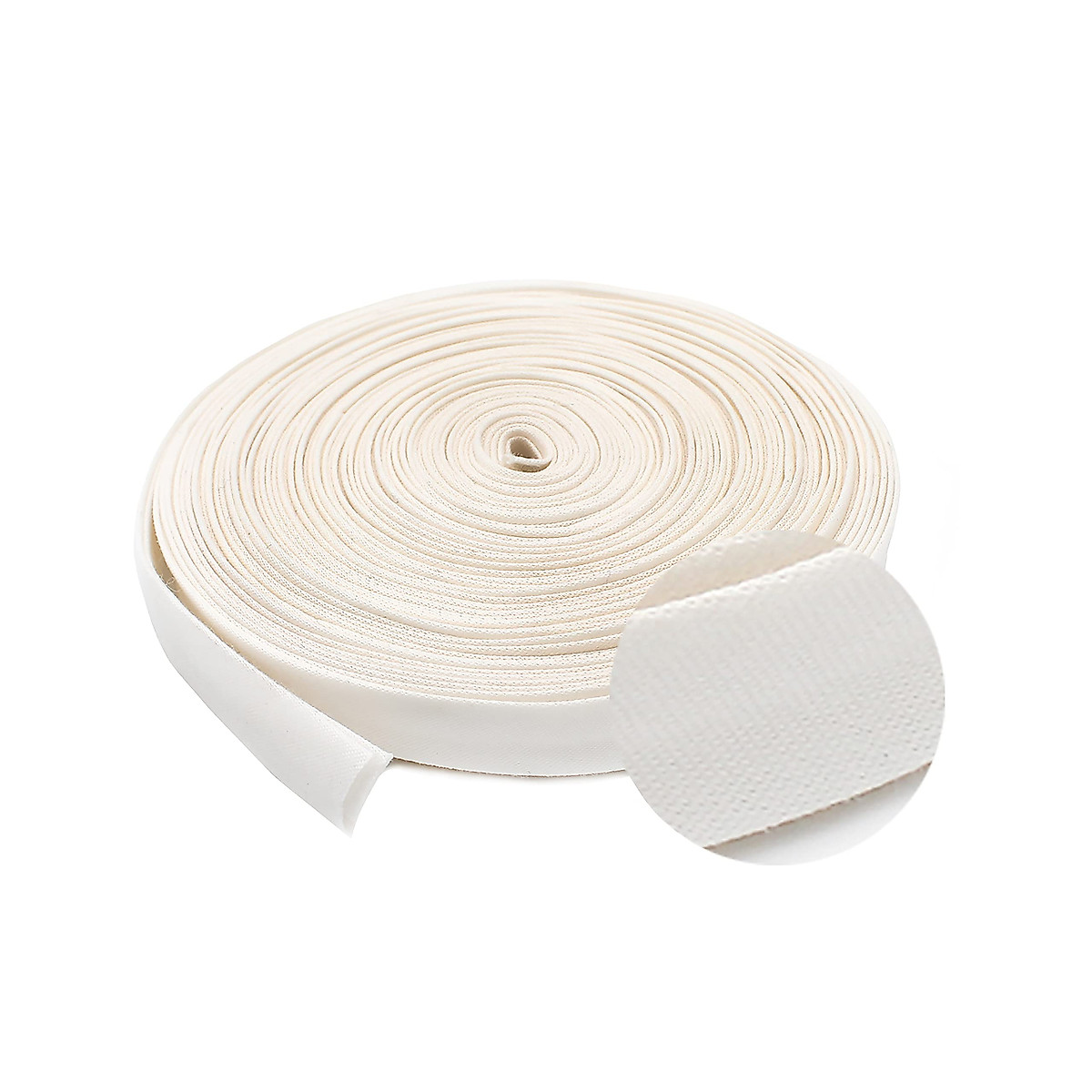 Bias Tape ~ 1/2" Wide Double-fold Bias Tape ~ OFF WHITE ~ Poly Cotton (10 Yards / Pack)