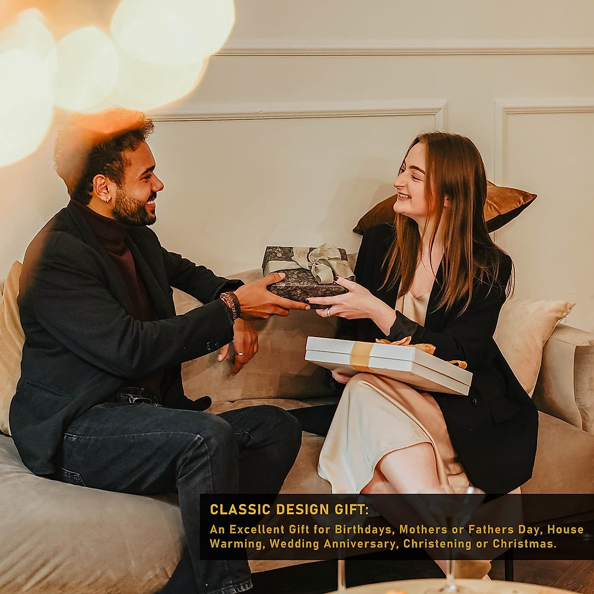 TOOWELL Whiskey Glasses Set of 2, 11OZ Bourbon Glasses Old Fashioned Glasses Handmade Lead-Free Scotch Tumbler, Birthday Gifts Valentines Day Gift, Rocks Glass for Liquor and Cocktail