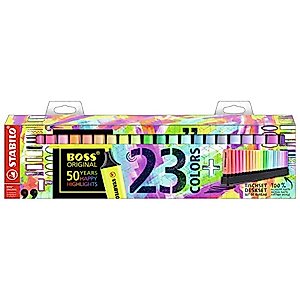 STABILO Highlighter BOSS ORIGINAL - Desk Set of 23 - Assorted colors
