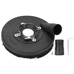 Angle Grinder Dust Shroud, 7 Inch Dry Grinding Dust Collector Shroud Cover for 180/230mm Angle Grinder Concrete Grinder B-180G