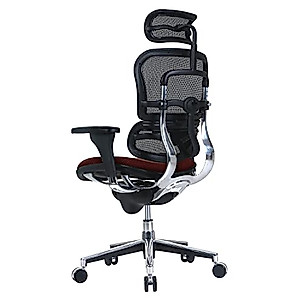 Tempur Pedic® Eurotech Ergo High Back-Mesh Executive Chair Burgundy