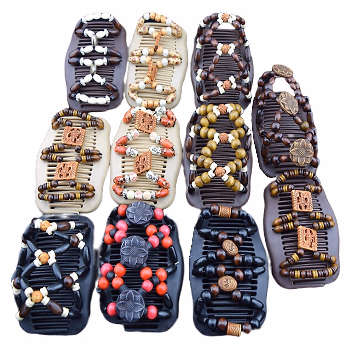 LOVEF Hair Clip, Thick Hair Bun Maker - Best Hair Accessories for Women - Easy Updo - Doesn't Slide Out of Your Hair - Holds Long, Short - Waterproof 5 Pcs