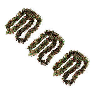 jojofuny 9 Pcs Latte Art Xmas Wreath Garland Metallic Fringe Garland Christmas Tree Hanging Decorations Ribbon Banner Garland Tree Garland Ribbon Xmas Garland Tassel Merry Christmas Plastic