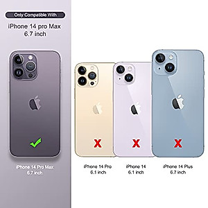 ULAK Compatible with iPhone 14 Pro Max Wallet Case for Women with Credit Card Holders, Designed Flip PU Leather Kickstand Shockproof Protective Cover for iPhone 14 Pro Max 6.7 inch 2022, Rose Gold