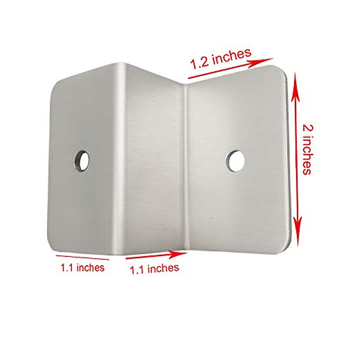 Solar Panel Mounting Z Bracket Mounts Kits with Nuts and Bolts for RV Boat Off Grid Roof Installation 4 Units