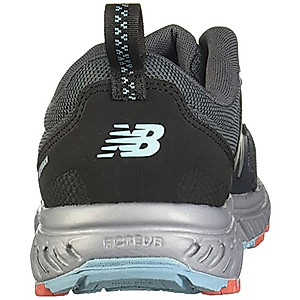 New Balance Women's 510 V5 Trail Running Shoe, Gunmetal/Wax Blue/Wax Blue, 8.5