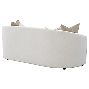 Coaster Home Furnishings Rainn Upholstered Tight Back Sofa Latte