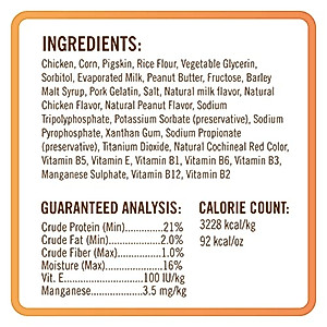 NutriChomps Dog Chews, 5-inch Twists, Easy to Digest, Rawhide-Free Dog Treats, 12 Count, Real Chicken, Peanut Butter and Milk flavors