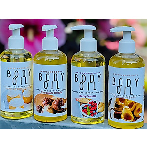 Vanilla Body Oil. After Shower Oil. Skin Hydrating Oil. Body Oil Scented. Body Oils For Women Dry Skin.(Vanilla Buttercream)
