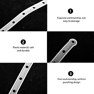 Zerodeko 20Pcs Plastic Display Hanger Strips Coordinate Plastic Clip Strip Displays Stable Hanger Connector Clothes Hanger Connector Hooks Outfit Hangers Extender Linking Hook Clips