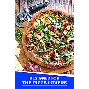 DALSTRONG Pizza Wheel - The Orbit Razor Pizza Wheel & Cutter - High-Carbon Heavy-Duty Stainless Steel - G10 Handle - Razor Sharp - Thumb Guard Protection & Blade Cover