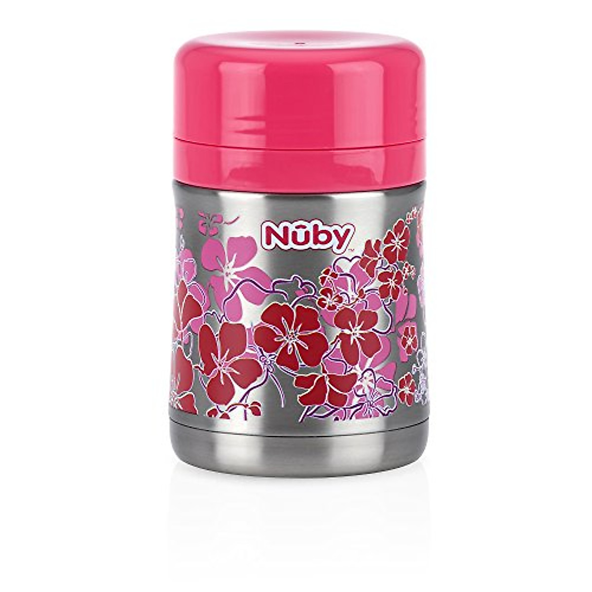 Nuby Stainless Steel Thermos, Pink