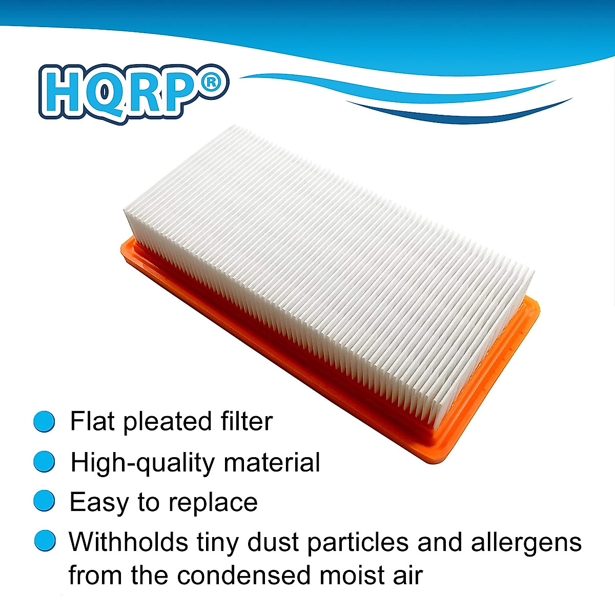 HQRP Motor Protection Filter compatible with Karcher 6.414-631.0 fits DS 5500, DS 5600, DS 6, DS 6.000, DS 5.800 Vacuum Cleaners