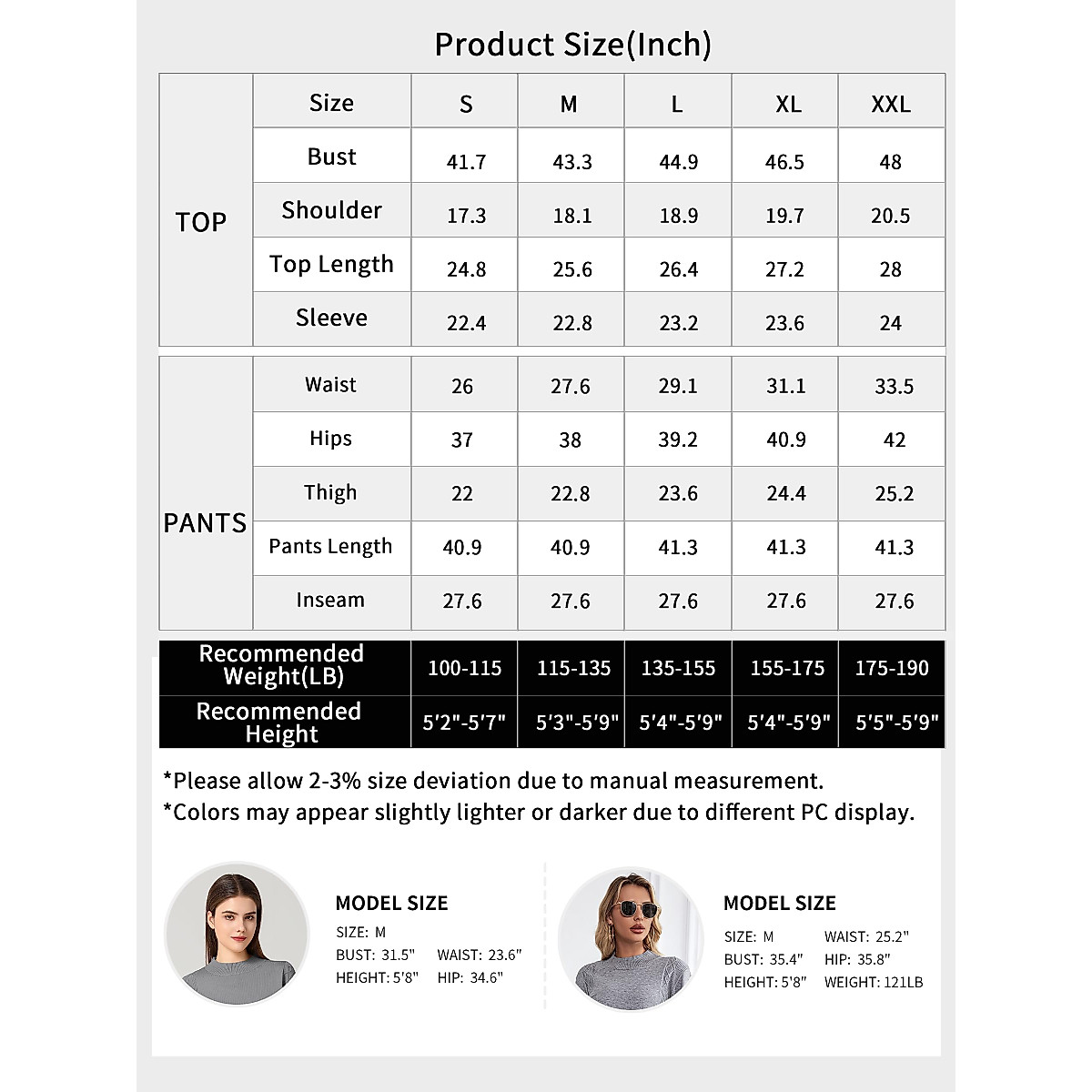 SuperPrity Lounge Sets for Women Two Piece Outfits Knit Sweater Top Wide Leg Pants Matching Sets Sweatsuits 2024 Fall Fashion-L,Black