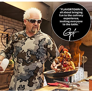 Guy Fieri's Flavortown Laser Titanium 8-Quart Stock Pot with Lid - Non-stick Cookware Without PFAS, PTFE, or PFOA, 3x More Durable, Dishwasher Safe, Oven Safe