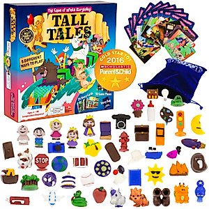 SCS Direct, Tall Tales Story Telling Board Game - The Educational Family Game of Infinite Storytelling -Award-Winning Educational Game, 5 Ways to Play - Promotes Creativity & Language Skill, Xmas Gift