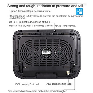 Laptop Cooling Pad Gaming Laptop Cooling Pad Slim USB Powered Laptop Cooler with 2 Fan and Stand for 14-15.6 Inch Laptops (Pink)