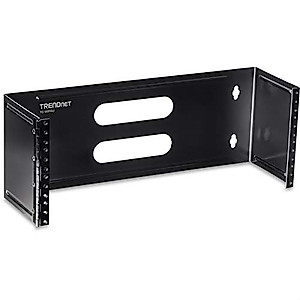 TRENDnet 4U 19-inch Hinged Wall Mount Bracket for Patch Panels and PDU Power Strips, TC-WP4U, Supports EIA-310, Steel Construction,Use with TRENDnet TC-P24C6 & TC-P16C6 Patch Panels(Sold Separately)