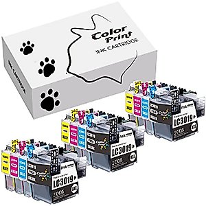 ColorPrint 12-Pack Compatible Ink Cartridge Replacement for Brother LC3019 LC3019XXL Used for MFC-J5330DW MFC-J6530DW MFC-J6730DW MFC-J6930DW MFC J5330DW J6530DW J6730DW J6930DW Printer (3B3C3M3Y)