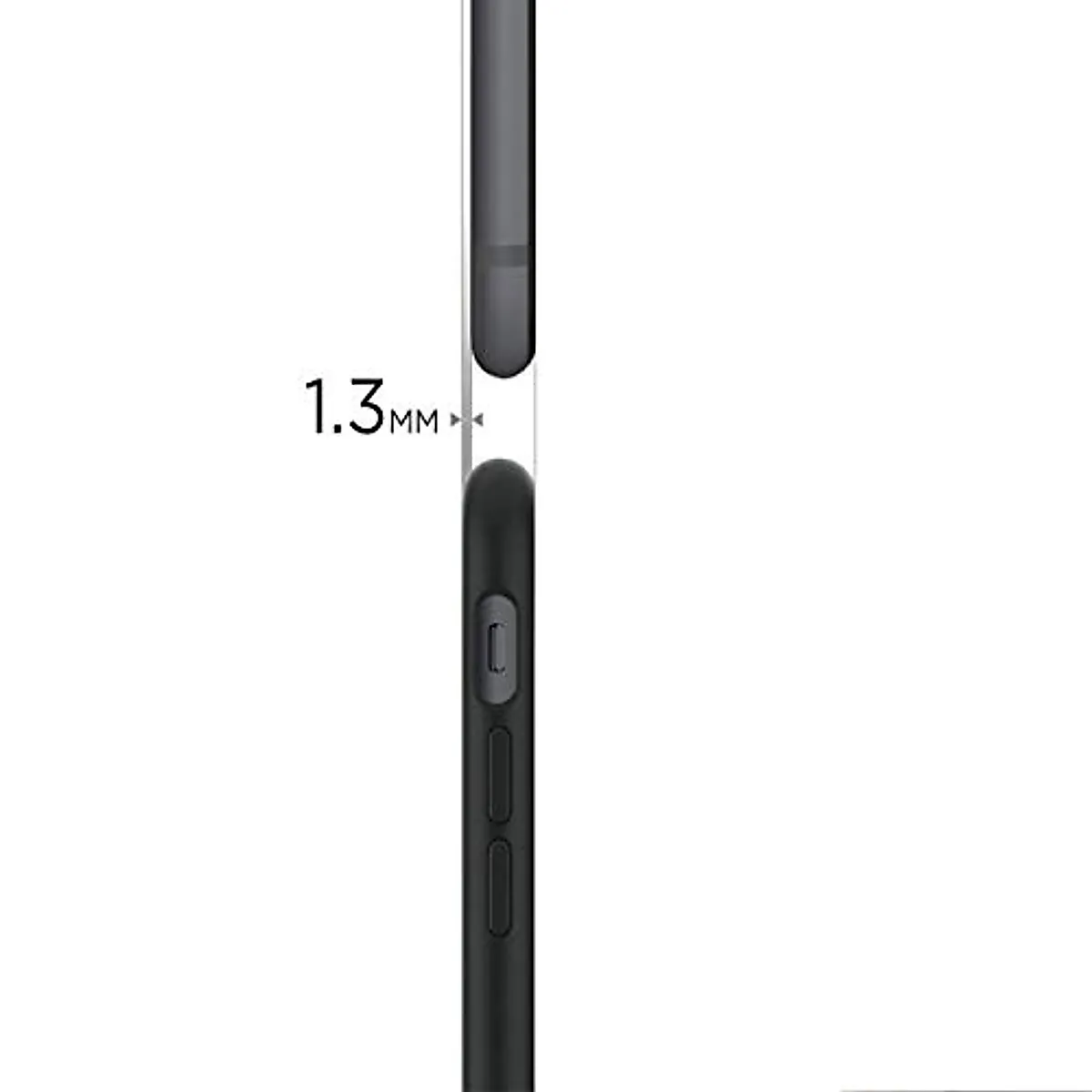 TPU Cover for Infinix Smart 7 + HD Tempered Glass, Silicone Shell Bumper Protective Back Case - 9 Hardness Anti-Scratch Screen Protector for Infinix Smart 7 (6,6") - KE9