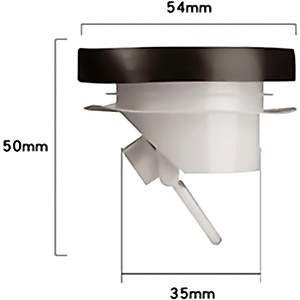White Odor Proof Shower Floor Drain Backflow Preventer Drain Stopper One Way Drain Valve Sewer Core Drainage Insert Drain Plug Drainer Drain Strainer for Bathroom Sink and Bathtub Drain Strainers