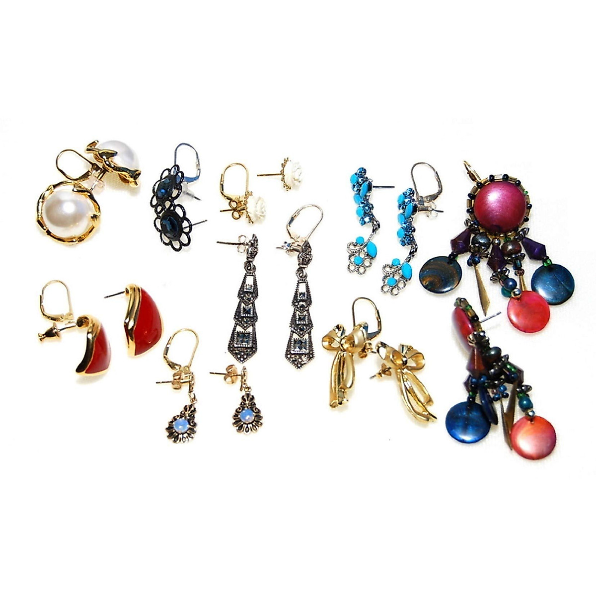 Convertiblez 2 Pair of Earring Converters. Converts pierced post earring to lever back drop dangle pierced earrings. Combo contains 1 pair Sterling Silver and 1 pair 14K Gold over Sterling Silver.