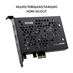 MYPIN Game Capture Card, HDMI PCI-E 4K 30fps Record & Live Stream from Gaming Systems, Camcorders, DSLRs,Support Zero Delay HDMI Loop-Out