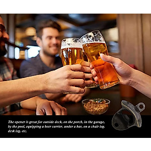 Wall Mount Bottle Opener Vintage Beer Bottle Opener with Screws