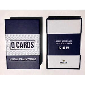 Q Cards: Questions for Great Coaching, Conversation Starters, Coaching Cards, Goal Setting, Ice Breakers by Little Leaps Press