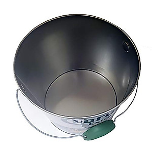 The Tin Box Company Corona Beverage Bucket with Wire Handle and Lime Grip, White and Blue